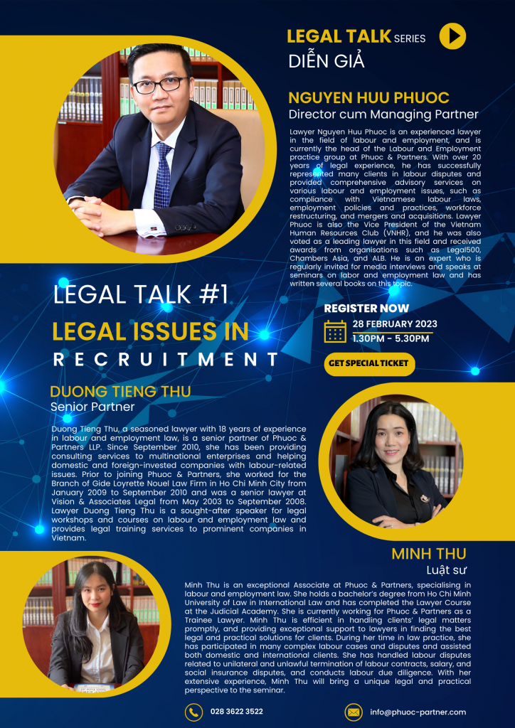 Legal Talk #1: Legal issues in Recruitment - Chia Sẻ Luật Lao Động
